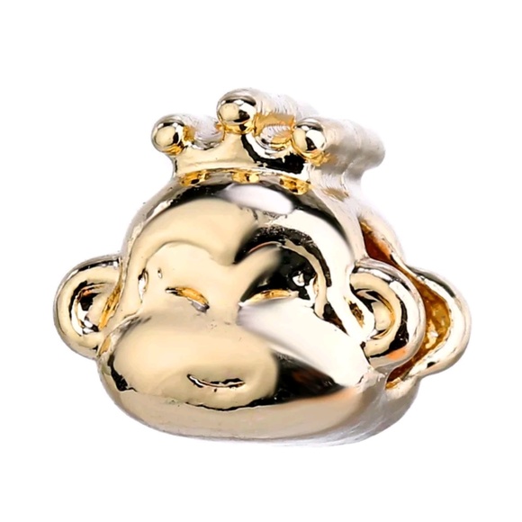 Jewelry | Gp Monkey Head Crown Bead Charm For Bracelet | Poshmark